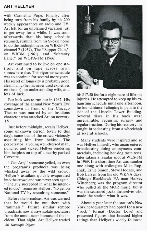 The Great Radio Career of The Great Art Hellyer